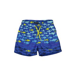 Badeshorts Blue Seven, Jungen, Gr. 104 (110), N-Gr, royal, Web, Polyester, bedruckt, Badehosen Badeshorts, Sport- und Beach-Bermudas