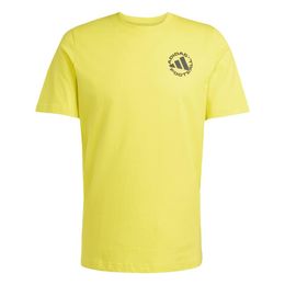 adidas Performance Performance Shirt 'Football Sticker Graphic' male Yellow size 4XL