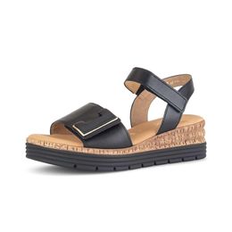 Plateausandaletten Gabor "Plateau Sandale", Damen, Gr. 40,5, schwarz, Schuhe