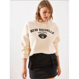 Bianco Lucci Sweatshirt Damen Gr&ouml;&szlig;e M ecru / schwarz