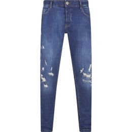 Bequeme Jeans 2Y Premium "2Y Premium Herren 2Y Skinny Fit Jeans", Herren, Gr. 33, Normalgr&ouml;&szlig;en, blau, 97% Baumwolle, 3% Elasthan, unifarben, Jeans