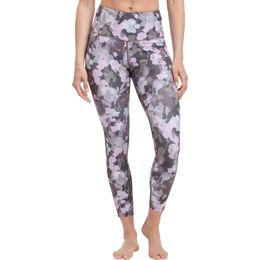 Trainingstights Energetics "DA.-TIGHT 7/8 KAPINEM 7/8 II W", Damen, Gr. L, N-Gr, aop,, pink light, brow, Jersey, Obermaterial: 73% Polyester, 27% Elasthan, bedruckt, gebl&uuml;mt, eng 7/8-L&auml;nge, Hosen, elastisches Material, eng anliegende Passform, mit breitem Bund