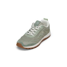 Marc O'Polo Sneaker MARC O'POLO "aus edlem Rindleder und Mesh-Einsatz", Damen, Gr. 36, fresh sage, Obermaterial: 50% Leder, 50% Polyester, unifarben, Schuhe Sneaker