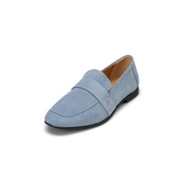 Marc O'Polo Loafer MARC O'POLO "aus weichem Velours-Rindleder", Herren, Gr. 36, light blau, Obermaterial: 100% Leder (Ziege), unifarben, Schuhe Loafer