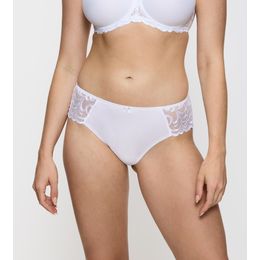 Tai-Slip Triumph "Modern Finesse", Damen, Gr. 42, wei&szlig;, Microtouch, Obermaterial: 81% Polyamid, 19% Elasthan, unifarben, figurbetont, Unterhosen, zarte Spitze, glatter Jersey, flache Kanten