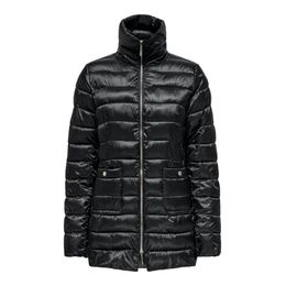 Steppmantel Only "ONLVEGA LIFE FITTED QUILT COAT CC OTW", Damen, Gr. L, schwarz, Web, Obermaterial: 55% Polyester, 45% Nylon, unifarben, regular fit, M&auml;ntel Steppmantel
