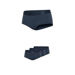 Panty Fila, Damen, Gr. L, navy, Single Jersey, Obermaterial: 95% Baumwolle, 5% Elasthan, k&ouml;rpernah, Unterhosen Panty, Baumwollmix, elastisch, Logobund