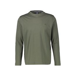 Longsweatshirt Lerros "Longsleeve in Grossen Gr&ouml;ssen", Herren, Gr. 5XL, nordic olive, 100% Baumwolle, Sweatshirts