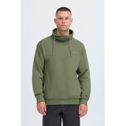 Longpullover Blend "BHLapol", Herren, Gr. L, deep depths, Sweatware, 100% Baumwolle, unifarben, normal normal, hoch geschlossener Ausschnitt, Pullover Longpullover, Stilvoller Sweatpullover Tube-Kragen