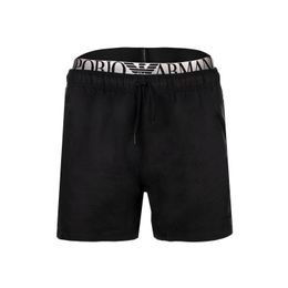Badeshorts Emporio Armani "Badeshorts LOGOBAND 1er Pack", Herren, Gr. L, N-Gr, schwarz, Obermaterial: 100% Polyester PES. Futter: 100% Polyester PES., Badehosen Badeshorts