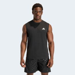 Tanktop adidas Performance "WORKOUT ESSENTIALS FEELREADY &Auml;RMELLOSES", Herren, Gr. 3XL, schwarz, Obermaterial: 70% Polyester, 30% Baumwolle, Tops Tanktop