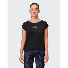 T-Shirt Venice Beach "T-SHIRT WONDER", Damen, Gr. XXL (46), schwarz, Obermaterial: 90% Polyamid, 10% Elasthan, Shirts T-Shirt