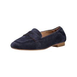 Ballerina REGARDE LE CIEL "Regarde Le Ciel Ballerinas Veloursleder", Damen, Gr. 37, navy, Veloursleder, Schuhe Ballerina