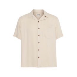 !Solid Kurzarmhemd SOLID "Kurzarmhemd SDPablo", Herren, Gr. L, N-Gr, beige (oatmeal), Obermaterial: 100% Viskose LENZING ECOVERO CV LenzEcov., Hemden