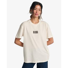T-Shirt Billabong "IN THE BEYOND", Damen, Gr. L (40), salt crystal, Obermaterial: 100% Baumwolle, Shirts T-Shirt, sportlicher Stil, f&uuml;r Sportmode, Sommermode und Strandmode