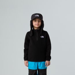 Strickfleece-Pullover The North Face, Kinder, Gr. 7 (110), schwarz (tnf schwarz), Obermaterial: 100% Polyester, Pullover, aus Polyester, mit Stehkragen, mit Kinnschutz