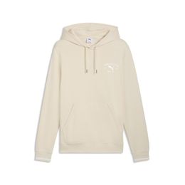 Hoodie Puma "Puma Class Graphic Hoodie Herren", Herren, Gr. XS, alpine snow wei&szlig;, Obermaterial: 68% Baumwolle, 32% Polyester. Kapuzenfutter: 100% Baumwolle. Rippe: 3% Elasthan, 97% Baumwolle, normal, Sweatshirts Hoodie