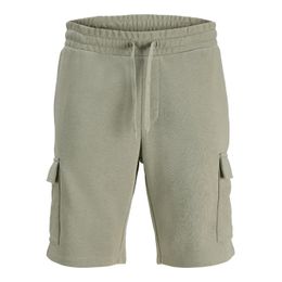 Jack & Jones PlusSize Sweatshorts "JPSTGORDON ALLIANCE SWEAT SHORTS PLS", Herren, Gr. 44 (5XL), N-Gr, vetiver, angeraute Sweatware, Obermaterial: 60% Baumwolle, 40% Polyester, JACK & JONES PLUSSIZE, unifarben, regular fit, Hosen Sweatshorts