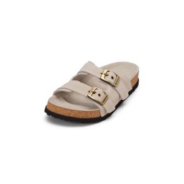 Marc O'Polo MARC O'POLO Damen Sandale "aus weichem Veloursleder", Gr. 42grau silk, Obermaterial: 100% Leder, unifarben, Schuhe