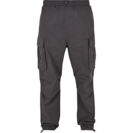 Cargohose Karl Kani "Karl Kani Herren", Herren, Gr. L, US-Gr&ouml;&szlig;en, anthrazit, 98% Baumwolle, 2% Elasthan, unifarben, loose fit, Hosen Cargohose