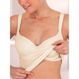 BH-Hemd Viania, Damen, Gr. 85, Cup C, beige (champagner), 90% Polyamid, 10% Elasthan, BHs BH-Hemd