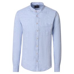 Leinenhemd Casamoda "Casamoda Leinenhemd uni", Herren, Gr. XL, Normalgr&ouml;&szlig;en, blau (hellblau), 100% Leinen, unifarben, l&auml;ssig geschnitten, Hemden