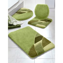 Badematte Hagemann Gr. 6, gr&uuml;n, WC-Deckelbezug (47cm x 50cm), 1 Stk., Badematten, Badematte