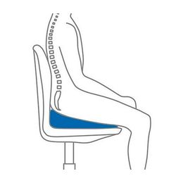 Tempur&reg; Keilsitzkissen - blau