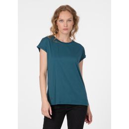Kurzarmshirt Ragwear "DIONA", Damen, Gr. L, ocean gr&uuml;n, Jersey, Obermaterial: 50% Baumwolle, 50% Modal, unifarben, normal, Rundhals, Shirts, Bestseller aus flie&szlig;ender Baumwoll-Modal-Mischung