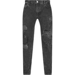 Bequeme Jeans 2Y Premium "2Y Premium Herren 2Y Tapered Fit Jeans", Herren, Gr. 29, Normalgr&ouml;&szlig;en, anthrazit, 97% Baumwolle, 3% Elasthan, unifarben, Jeans