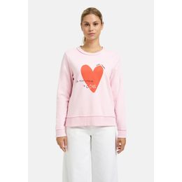 Smith & Soul Sweater SMITH & SOUL, Damen, Gr. L, sugar, Sweatware, Material: 70% Baumwolle, 20% Modal, 10% Polyester, bedruckt, regular fit normal, Rundhals, eingesetzt Rippb&uuml;ndchen, Sweatshirts Sweater, mit offenen Kanten