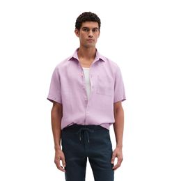 Marc O'Polo Kurzarmhemd MARC O'POLO "aus reinem Leinen", Herren, Gr. M, Normalgr&ouml;&szlig;en, scatterot orchid, Obermaterial: 100% Leinen, unifarben, regular fit normal, normaler Saum, Hemden
