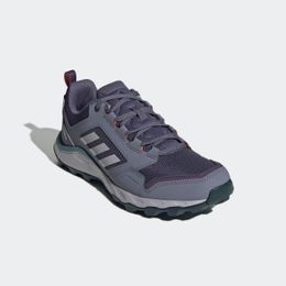 Trailrunningschuh adidas terrex "TRACEROCKER 2.0", Damen, Gr. 40,5, aurora plum, glory grau, semi impact orange, Synthetik, Textil, Schuhe Trailrunningschuh, Trail-Runningschuhe