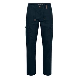 Cargohose INDICODE "Cargohose IDMosat", Herren, Gr. M, N-Gr, blau (night sky), Obermaterial: 55% Leinen LI. 45% Baumwolle CO., Hosen Cargohose