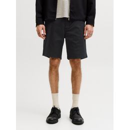 Jack & Jones Chinoshorts JACK & JONES "JPSTACE VANCE CHINO SHORTS REG SN", Herren, Gr. M, N-Gr, schwarz, Web, Obermaterial: 97% Baumwolle, 3% Elasthan, unifarben, relaxed fit kniefrei, Hosen Chinoshorts, Baumwollmischung, relaxed fit