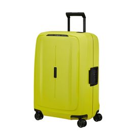 Hartschalen-Trolley Samsonite "ESSENS, verschiedene Gr&ouml;&szlig;en und Farben", Damen, Gr. B/H/T: 49cm x 69cm x 30cm 88 l, lime, Polypropylen, Strukturmuster, Koffer Hartschalen-Trolley, Reisekoffer Hartschalenkoffer Koffer f&uuml;r Flugreisen TSA-Schloss