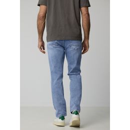 Street One MEN Herren Regular-fit-Jeans, blau, Gr. 40, unifarben, Jeans, 89% Baumwolle, 8% Polyester, 3% Elasthan, Jeans, Middle Waist