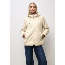 Fellimitatjacke Street One, Damen, Gr. 46, pastel sand, Stoff, Teddy Obermaterial: 100% Polyester; Softshell-Details: 100% Polyester; Futter: 100% Polyamid, unifarben, normal normal, ohne Ausschnitt, normaler Saum, Jacken, in Unifarbe