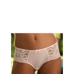 Panty s.Oliver "Livie", Damen, Gr. 40/42, beige (creme), Spitze, Obermaterial: 87% Polyamid, 13% Elasthan, Unterhosen Panty, mit zarter Jacquardspitze und feinem Soft-Mesh