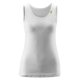 Tanktop Gonso "Base Shirt Sleeveless W 2.0", Damen, Gr. 46, wei&szlig;, 93% Polyester, 7% Elasthan, Rundhals, Tops Tanktop