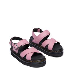 Riemchensandale Dr. Martens "Voss", Damen, Gr. 39, rosa, Glattleder, Schuhe Riemchensandale, Plateausandale, Sandalette, Sommerschuh mit Schnallenverschl&uuml;ssen