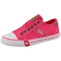 Slip-On Sneaker Mustang Shoes "Winona", Damen, Gr. 38, pink, Baumwolle, Schuhe, Slipper, Halbschuh mit modischen Kontrastn&auml;hten