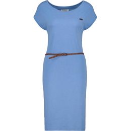 alife and kickin Sommerkleid ALIFE & KICKIN "Damen ElliAK A Sommerkleid, Kleid", Damen, Gr. L, Normalgr&ouml;&szlig;en, gr&uuml;n (fjord melange), 65% Baumwolle, 35% Polyester, Kleider Sommerkleid