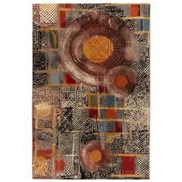Teppich Gino Falcone "Outdoor-Africa 36" Gr. 2, bunt, B:80cm H:5mm L:165cm, Kunstfaser, Teppiche, Teppich, Flachgewebe, In- und Outdoor geeignet, Wohnzimmer