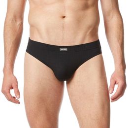 Slip Bruno Banani "CHECK LINE 2.0 SPORTSLIP", Herren, Gr. 5M, schwarz (schwarz karo), Obermaterial: 90% Polyamid, 7% Elasthan, 3% sonstige Fasern, kariert, bequem, Unterhosen Slip