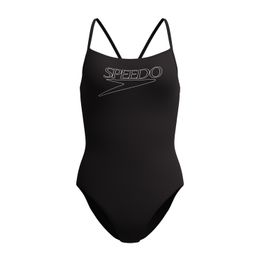 Badeanzug Speedo Gr. 46, blk, Badeanz&uuml;ge, Damen, 46, N-Gr, Obermaterial: 100% Polyester, Badeanzug