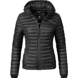 Steppjacke Marikoo "Steppjacke Samtpfote", Damen, Gr. S, schwarz, Obermaterial: 100% Nylon NY. Obermaterial: Futter: 100% Polyester PES. 100% Polyester PES., Jacken Steppjacke