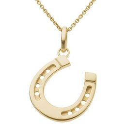 Kettenanh&auml;nger Firetti "Schmuck Geschenk Gold 333 Halsschmuck Anh&auml;nger f&uuml;r Halskette Hufeisen", gold (gelbgoldfarben), Schmuckanh&auml;nger, Damen, Gelbgold 333, 0,45 g, Kettenanh&auml;nger