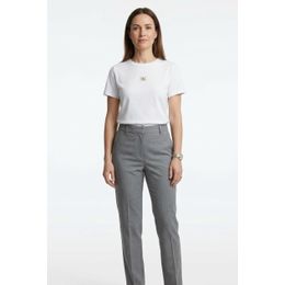 T-Shirt Calvin Klein Jeans, Damen, Gr. XXL (46), hellwei&szlig;, Web, Obermaterial: 100% Baumwolle, unifarben, klassisch, Rundhals, eingesetzt abgesteppte Kante, Shirts T-Shirt, Regular fit mit Rundhalsausschnitt