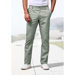 H.I.S. Stoffhose H.I.S "aus leicht elastischer Baumwollmix-Qualit&auml;t", Damen, Gr. 33, L&auml;nge 30, salbei, Web, Obermaterial: 53% Baumwolle, 30% Polyester, 15% Viskose, 2% Elasthan, unifarben, regular fit lang, Hosen Stoffhose, bequeme Hose aus leicht elastischer Qualit&auml;t